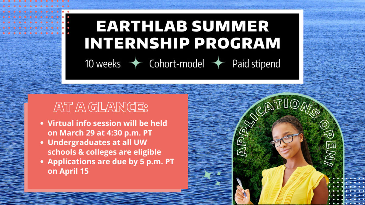 EarthLab unveils new paid summer internships for UW undergrads | EarthLab